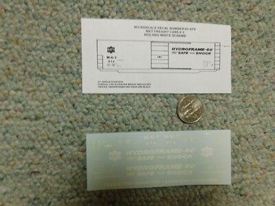 Microscale decals HO Hydroframe MKT Katy 50' single door box D23 | eBay