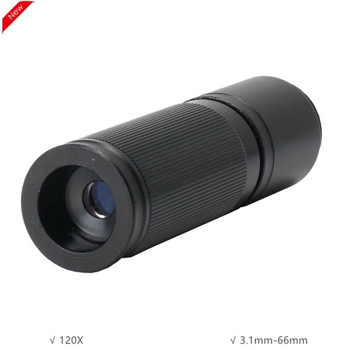 120X C Mount Zoom Lens C Mount Microscope Camera w/Ring Adapter For ...