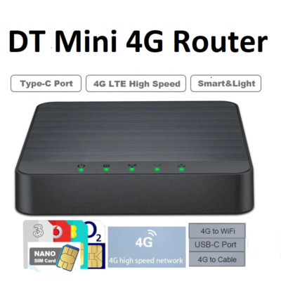 300Mbps WiFi 4G LTE Modem Router Wireless Internet Router &SIM Slot-DT ...