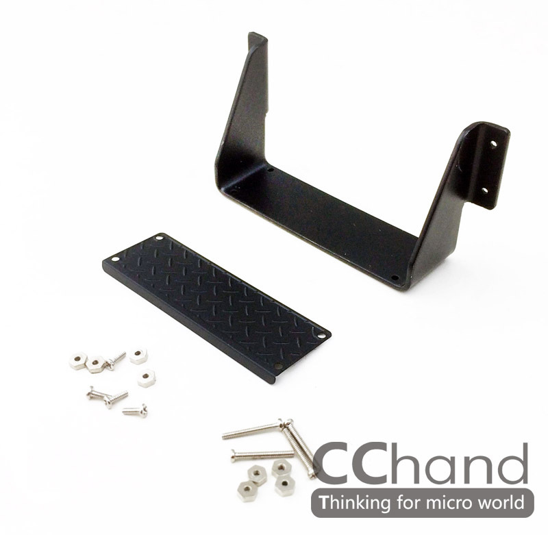 CC HAND 1/10 Gelande II Cruiser/FJ40 RC4WD Metal Rear Bumper Step Plate ...