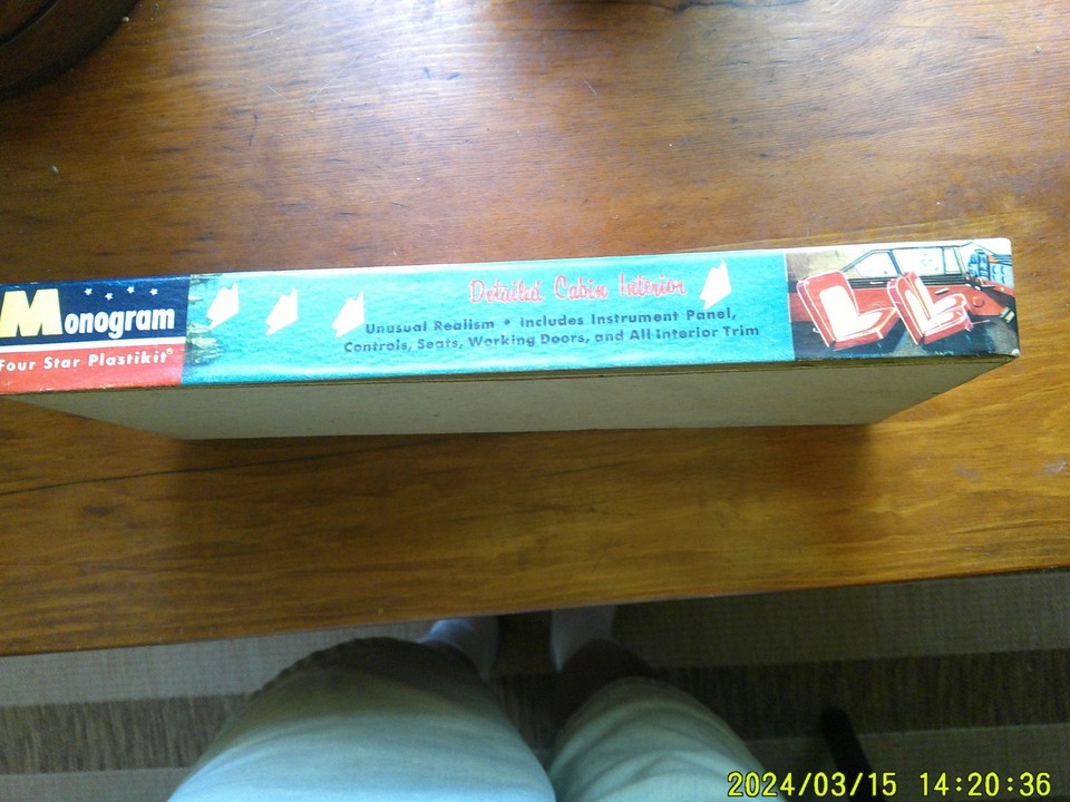 VTG MONOGRAM PIPER TRI/PACER MODEL AIRPLANE #Pa25 98-BOX & INSTRUCTIONS ...