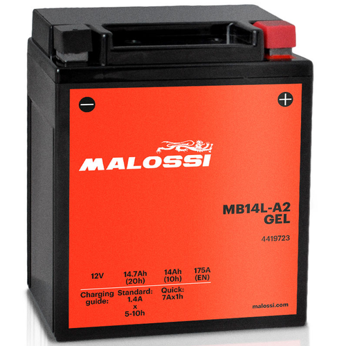 Batterie Malossi 12V 14AH YB14L-A2 HONDA CB F BOL D'OR 2C-D-2D 900 1982 ...