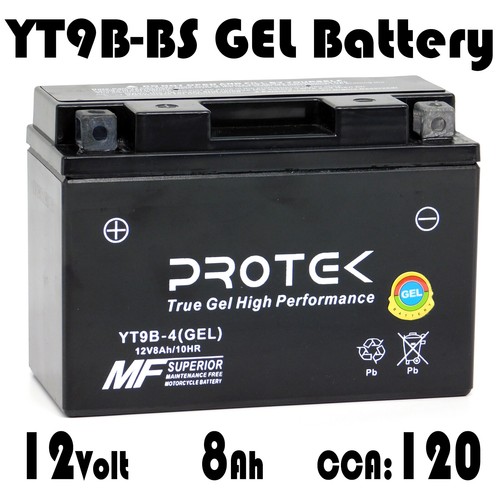 YT9B-BS CT9B 12V 8Ah GEL Battery For 2001-2005 Yamaha YZF R6 2006-2009 ...