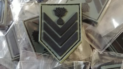 GREEK ARMY INSIGNIA - MASTER SERGEANT 3D PVC PATCH - LOW VISIBILITY ...