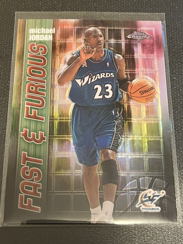 Michael Jordan 2001-02 NBA Topps Chrome Fast & Furious #FF05 ~ RARE ...