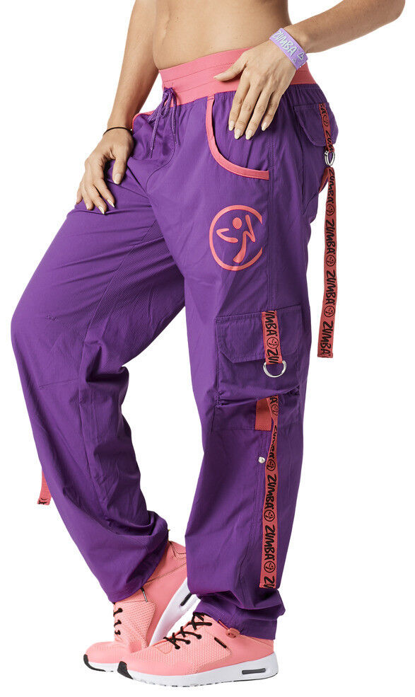 Zumba Cargo Pants Dance Fitness Hiphop Converts To Capri Tank Top 2