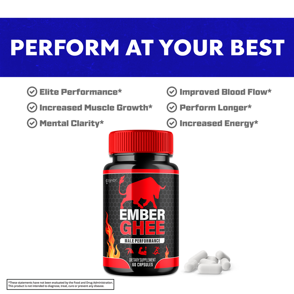 Ember Ghee Male Support Vitamin Maximum Strength Supplement for Men 180 Capsules | eBay