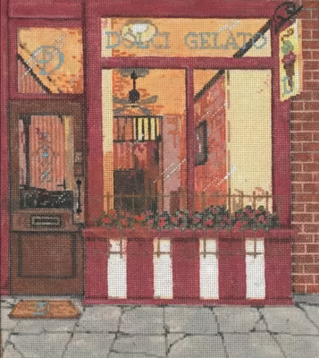 Needlepoint Handpainted Sandra Gilmore Gelato Canvas 9x10 | eBay