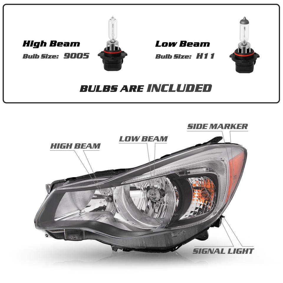 For 2012-2015 Subaru Impreza XV Crosstrek FACTORY Headlight Driver Side ...