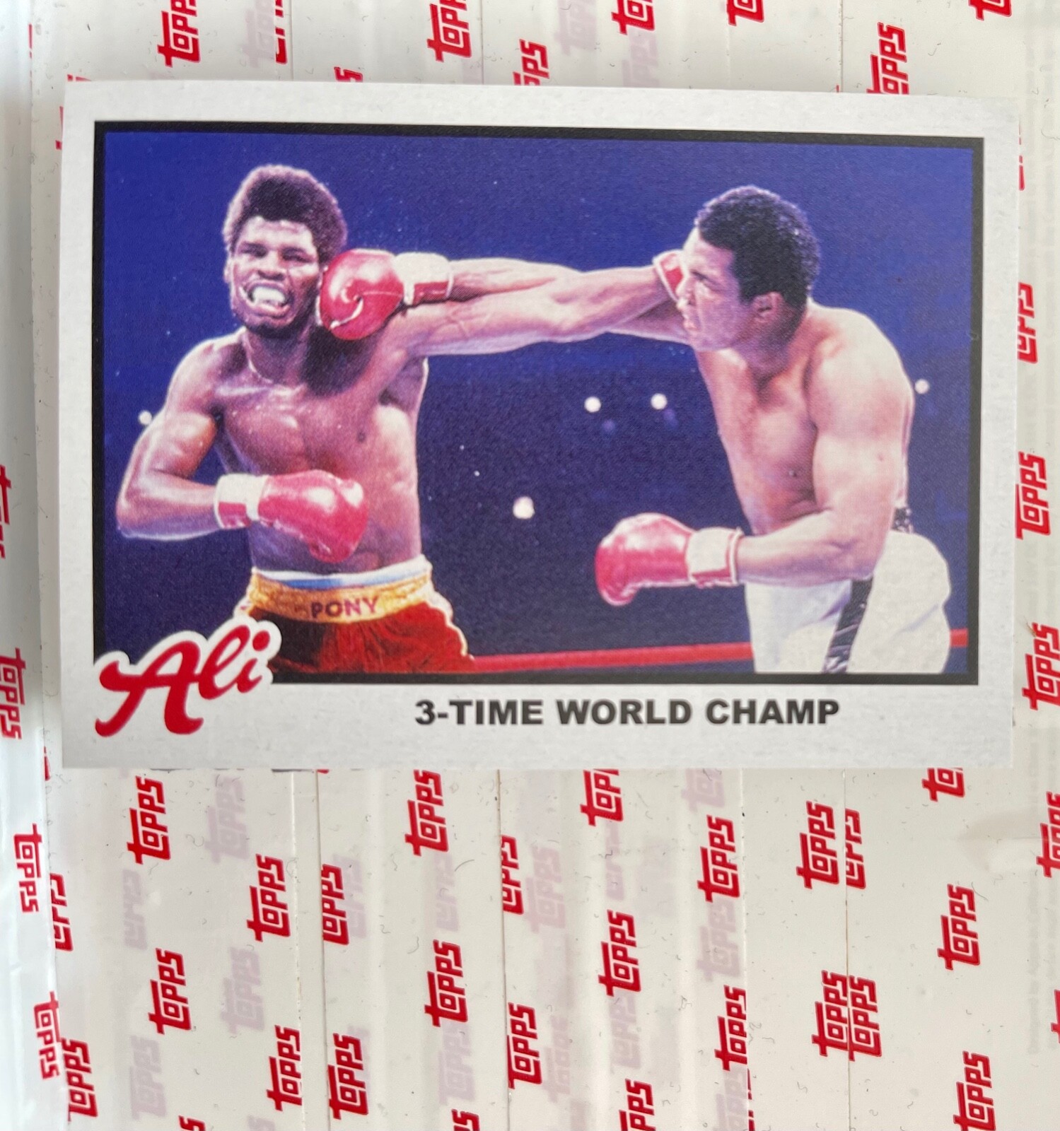 2021 TOPPS MUHAMMAD ALI THE PEOPLE'S CHAMP CARD #74 3-TIME WORLD ...
