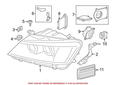Genuine OEM Front Right High Intensity HID Headlight Module For BMW ...