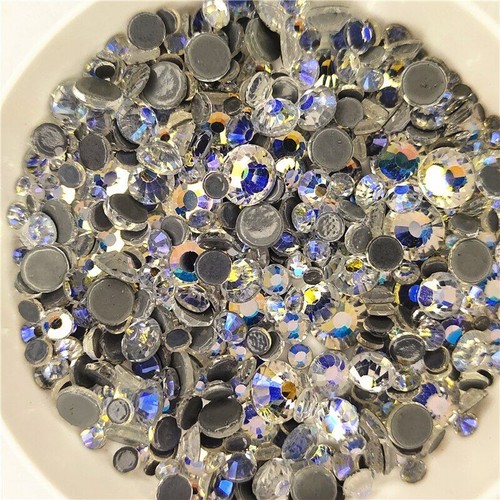 AB Crystal Hotfix Rhinestone Flatback Iron On Strass Garment Nail Art ...