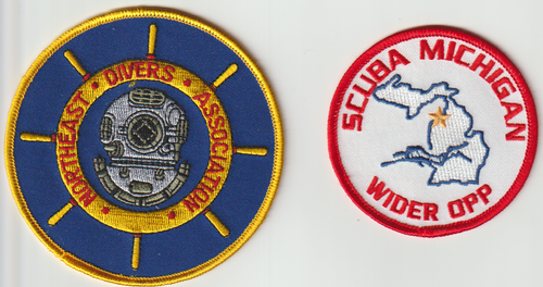 Northeast Divers Assoc. & Scuba MI Dive patches shipped from Australia ...