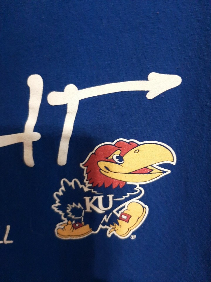 Adidas KU Jawhawk Big 12 2016 Champion T-Shirt 12 Straight! | eBay