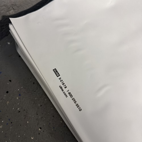 Uline Poly Mailers 3 Mil Shipping Packaging Self Seal S-21878 Tear ...