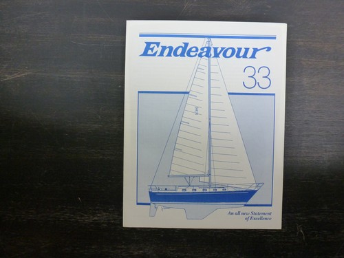 Endeavour 33 original factory sailboat brochure | eBay