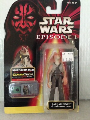 Hasbro Star Wars Jar Jar Binks with Gungan Battle Staff | eBay