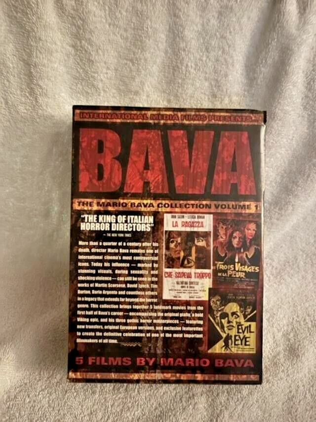 The Bava Box Set Vol. 1 (DVD, 2007, 5-Disc Set)FACTORY SEALED ...