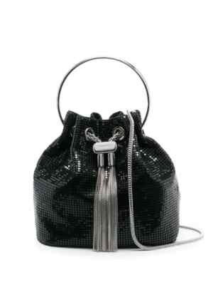 NWT NEW Twinset Black Sequin drawstring bucket evening bag | eBay