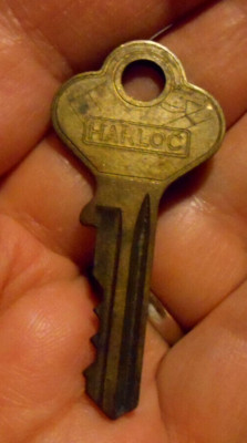 Vintage Old Used Harloc Brass Lock Padlock Door Key Stamped RDAFM | eBay