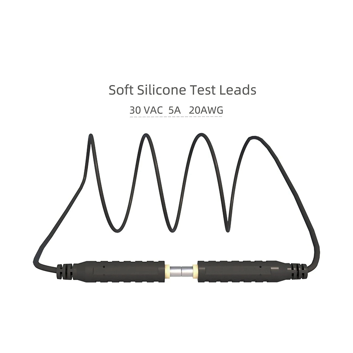 6PCS Magnetic Test Leads Silicone Soft Flexible Test Wires 30VAC 5A 3 ...