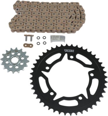 Vortex HFRS Hyper Fast 520 Conversion RX3 Gold Chain & Sprocket Kit ...