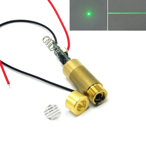 Green Dot Line 532nm 20mW Laser Diode Module 5V Brass w/ Driver Cable ...