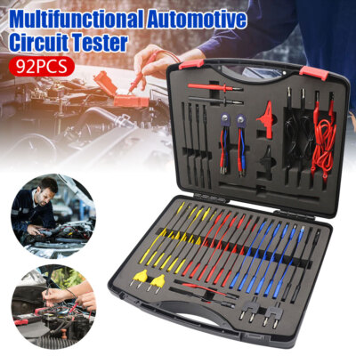 92PCS Automotive Circuit Test Leads Kits Electric Probe Test Kit w ...