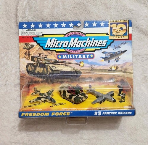 VINTAGE GALOOB MICRO MACHINES MILITARY FREEDOM FORCE #3 PANTHER BRIGADE ...