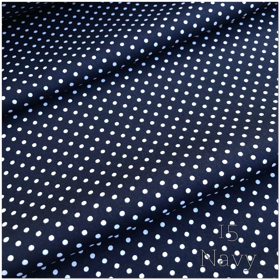 3mm Polka Dot Collection 100% Cotton Fabric, Sewing, Craft, Spots ROSE ...