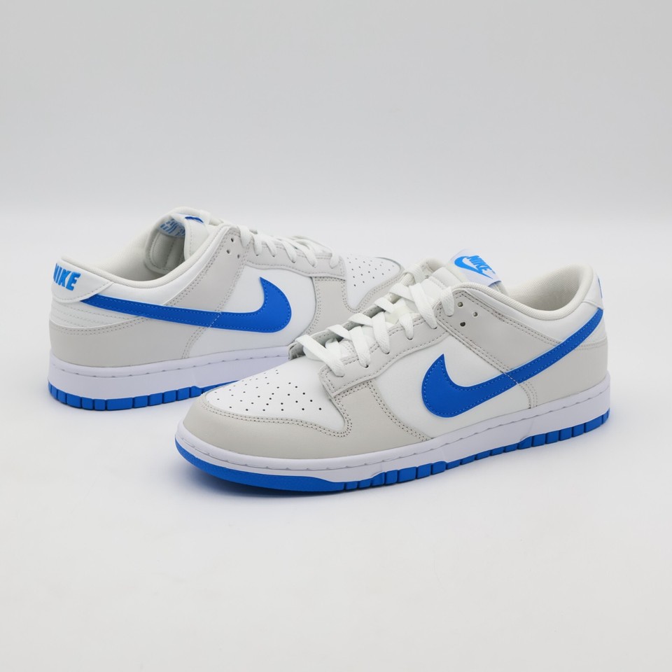 DV0831-108 Nike Dunk Low Summit White Photo Blue Platinum Tint (Men's ...
