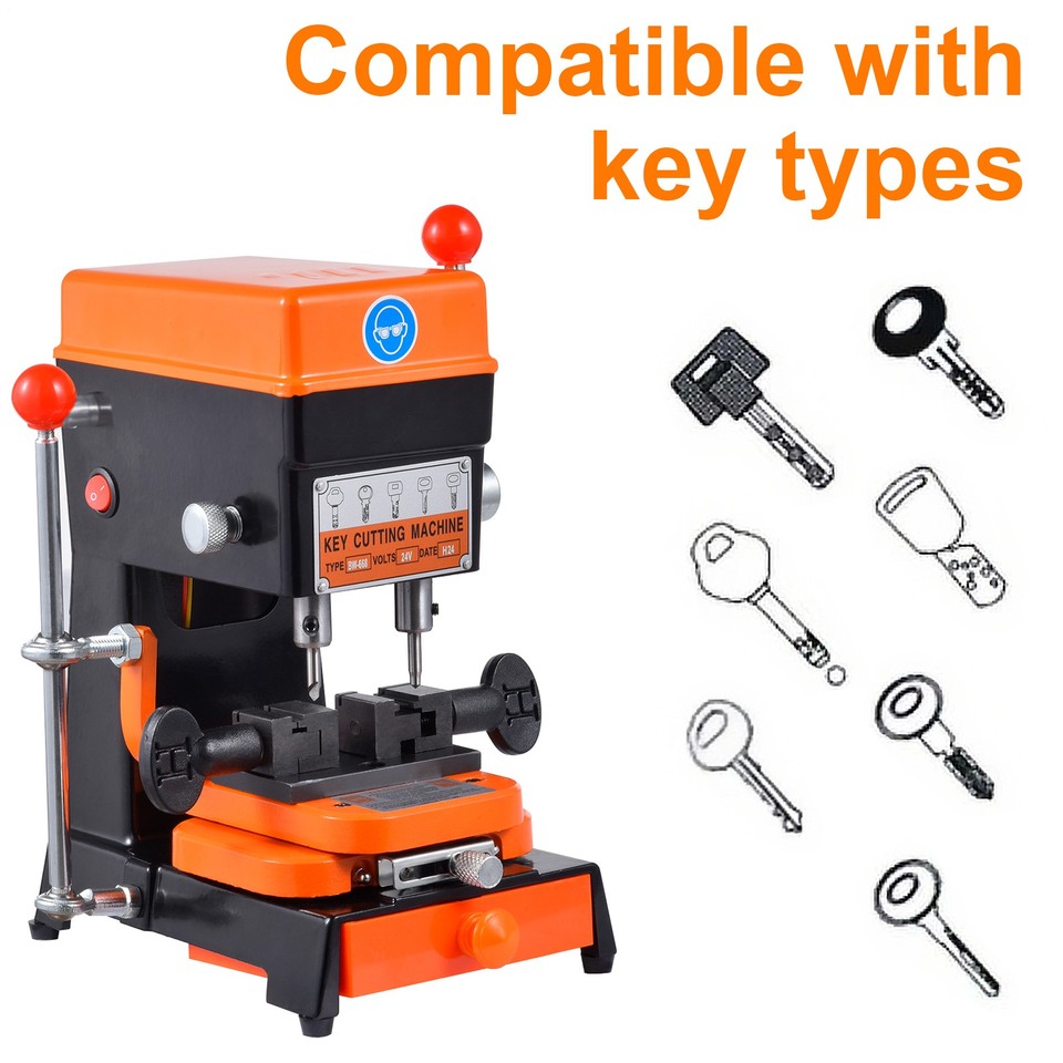 Key Cutting duplicating Machine Cutter Car Key Copier Locksmith Tools ...