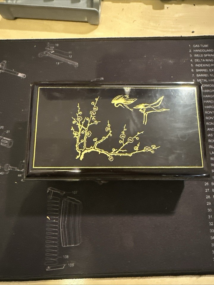 Vintage 1981 Yap's Swan Lake Mirrored Music Box Good Condition Works ...