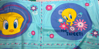 Tweety Bird Pillow Panels 1/2 Yard 2 Pillow Squares New | eBay