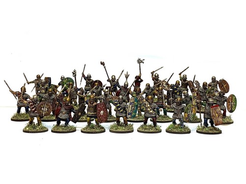 ARMOURED GALLIC CELTIC INFANTRY 30 28mm painted historical ANCIENT hail ...