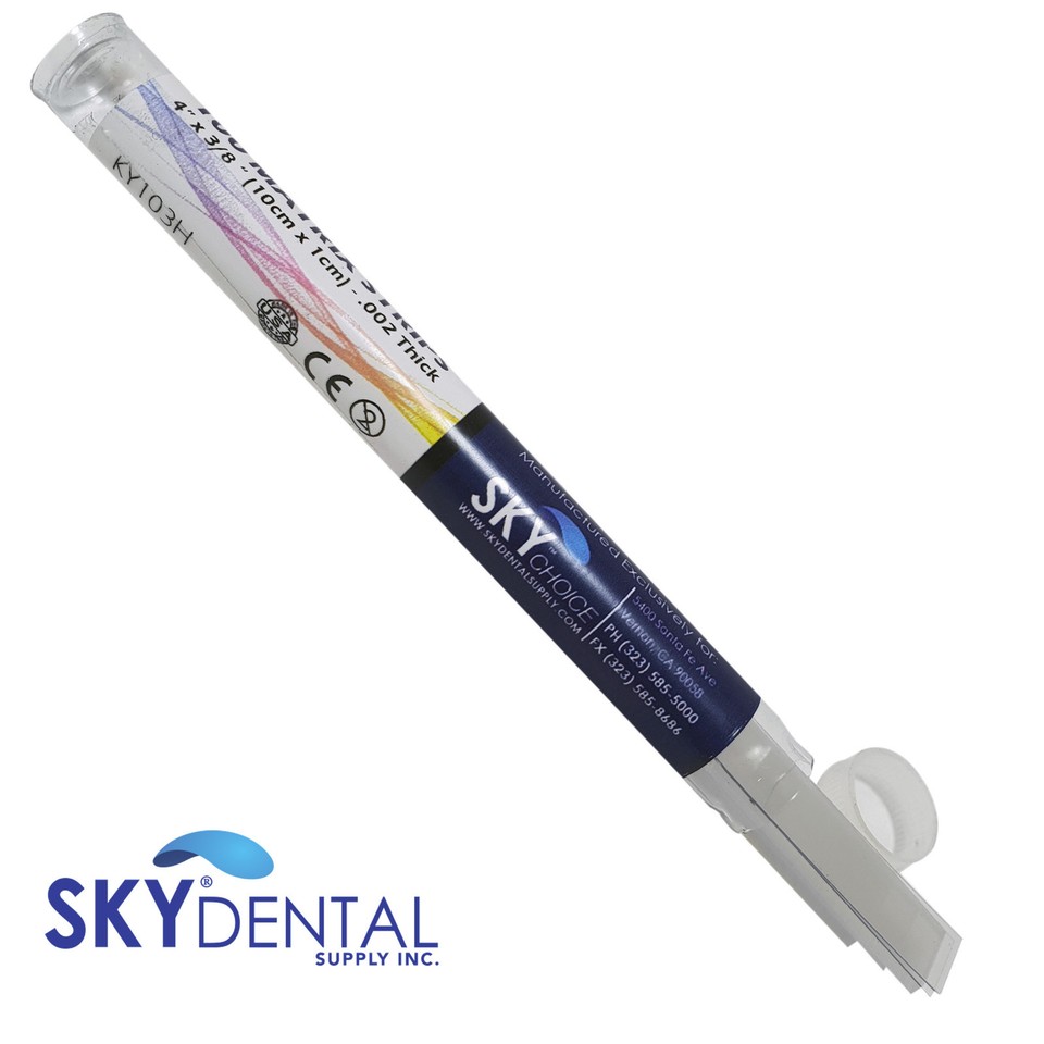 Up to 1000x Dental Mylar Strips Matrix Clear Tube or 45" roll .002 ...