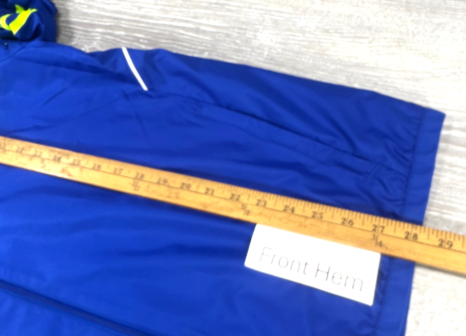 ADIDAS aDNA Jacket Mens Track Jacket Warmup Windbreaker Blue Lime Adult ...