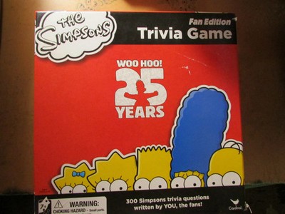 The Simpsons 25 years Fan Edition Trivia Game COMPLETE | eBay