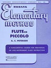 Rubank Elementary Method - Flute or - Paperback, by A.. Peterson - Very ...