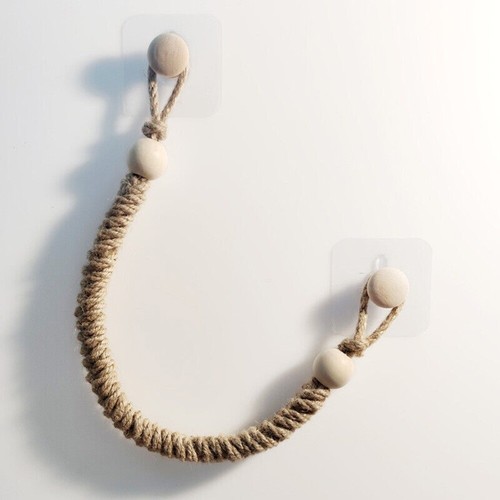 Wall Mounted Paper Roll Holder Hemp Rope Face Towel Holder Towel Rack ...