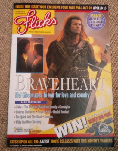 Flicks Cinema Magazine Volume 8 Number 9 September 1995 | eBay UK