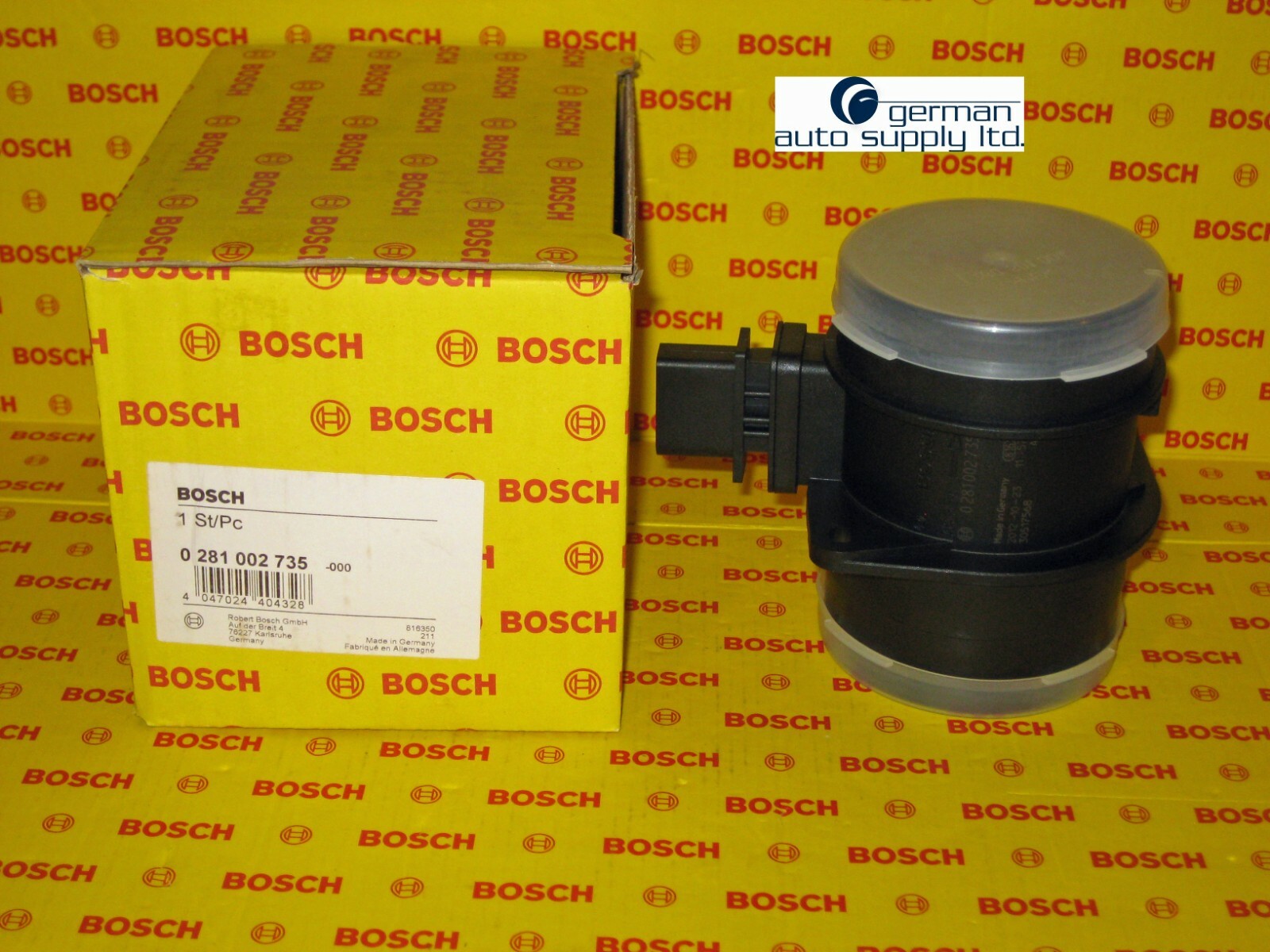 Audi, Volkswagen Air Mass Sensor - BOSCH - 0281002735 - NEW OEM VW MAF ...