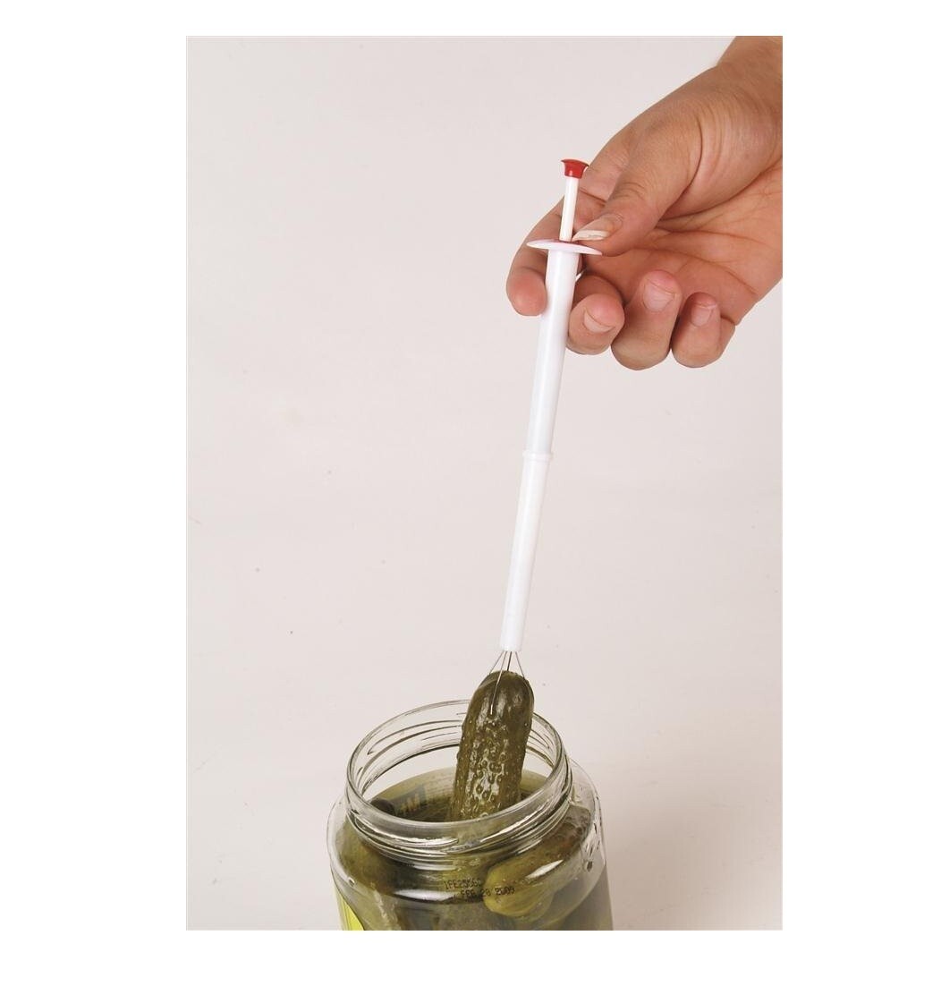 Pickle Picker Jar Genicook Dual Part Glass Pickle Jar: The Flip Over,