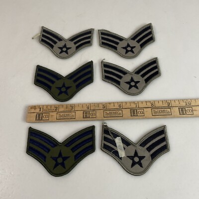 Vintage Airforce Patches Lot Airman Chevrons Senior Rank Air Force USAF ...