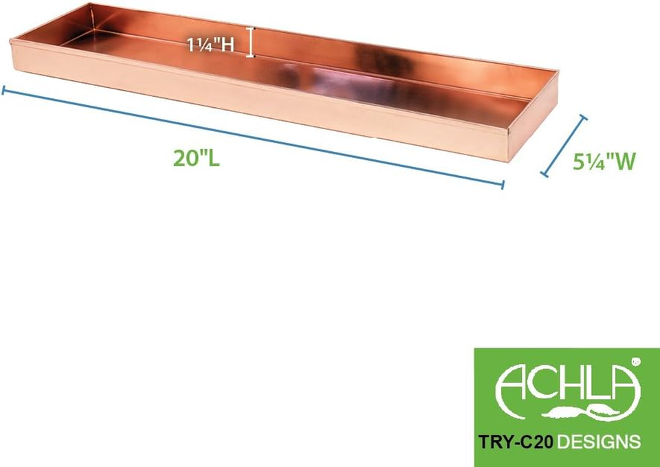 Long Copper Rectangular Windowsill Plant Tray, 20-In | eBay