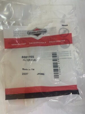 Briggs & Stratton 808116S Fuel Filter | eBay
