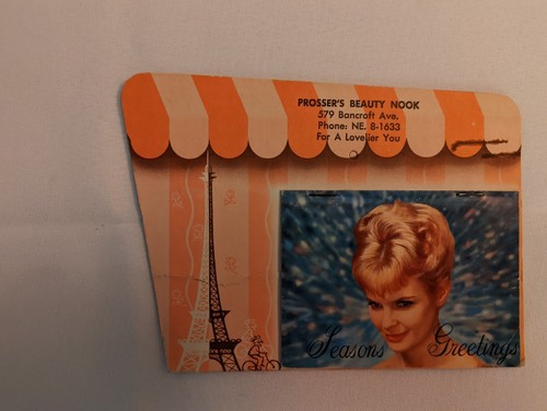 Prosser's Beauty Nook Seasons Greeting Calendar - Feb-Dec 1962 ...