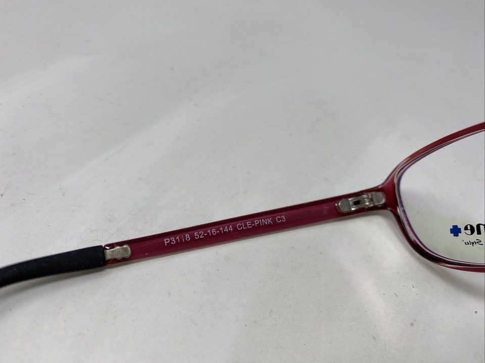 Youme P3118 CLE-PINK C3 52-16-144 Pink Full Rim Plastic Eyeglasses ...