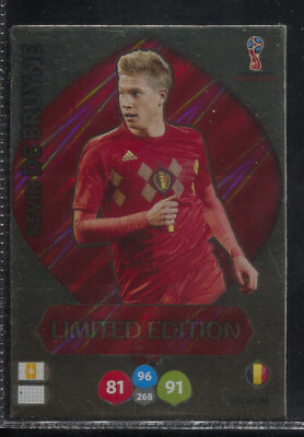 Kevin De Bruyne Limited Russia 2018 Fifa 365 Adrenalyn Panini Sports ...
