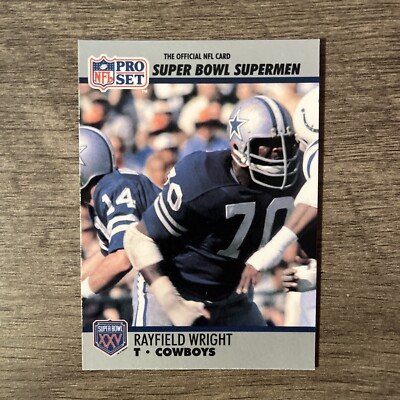 Rayfield Wright - 1990-91 Pro Set Super Bowl Supermen #61 Cowboys Card ...